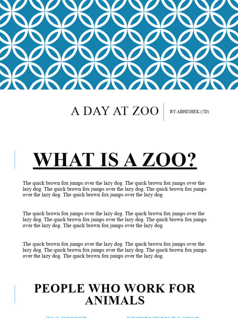 A Day at Zoo | PDF | Young Adult