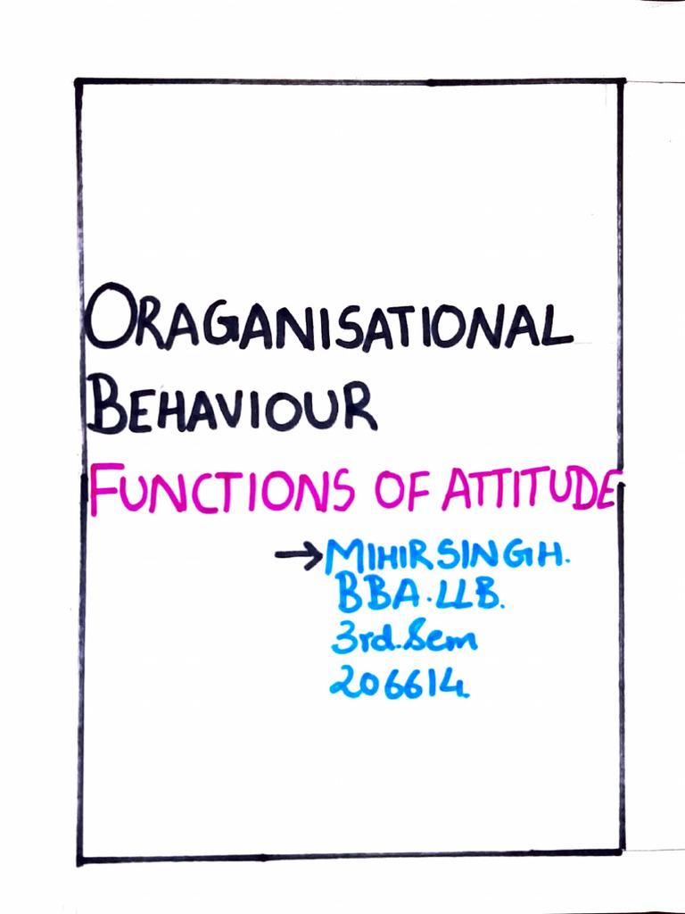 Organizational Behaviour | PDF