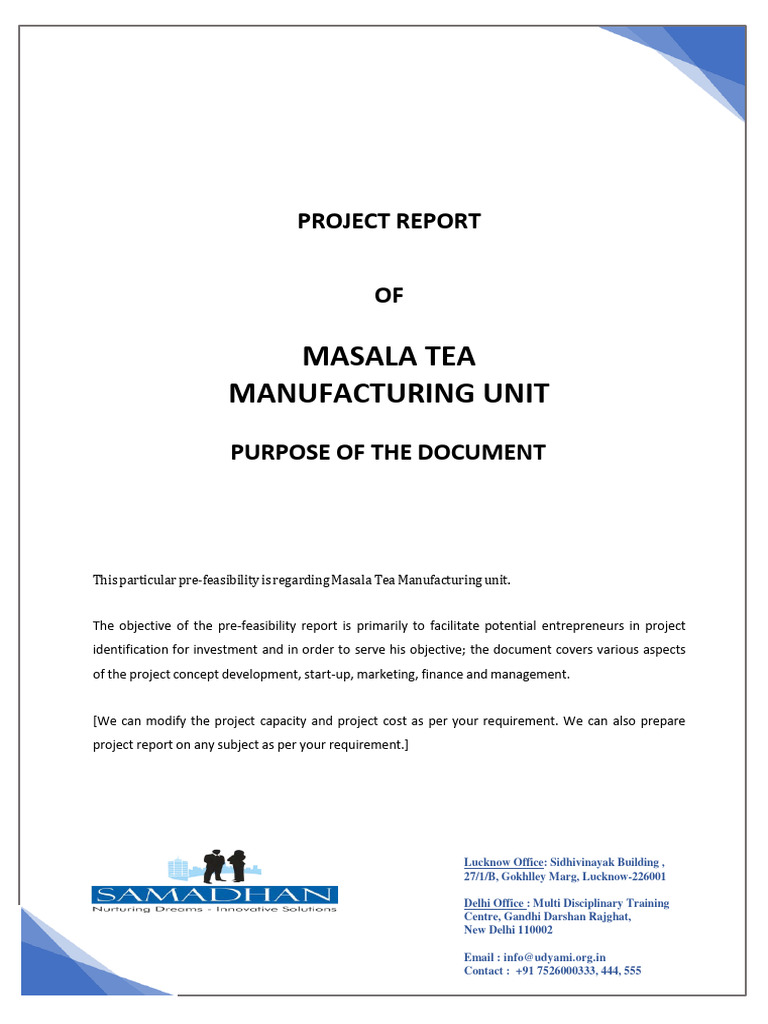 Masala Tea Final | PDF | Tea