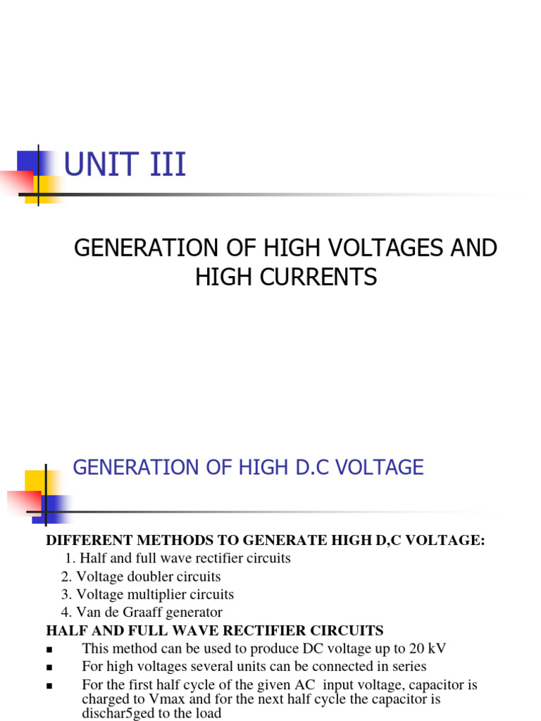 Unit Iii | PDF | Capacitor | Rectifier