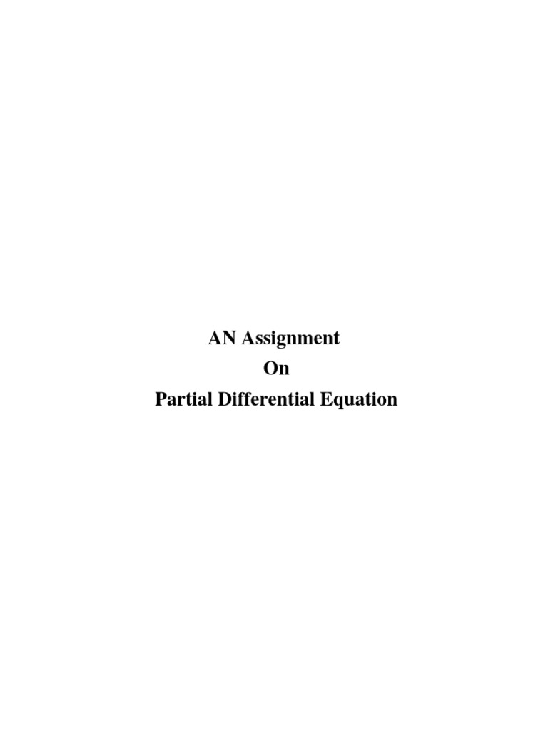 Non Linear Partial Differential Equation 16 Pdf Partial Differential Equation Ordinary
