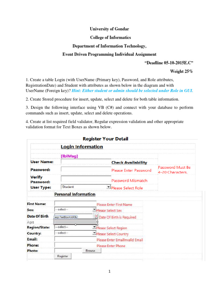 Individual Project 2015 | PDF | Login | User (Computing)