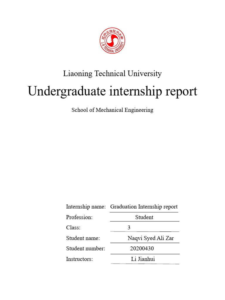 Mechanical Engineering Internship Report | PDF | Brake | Vehicle Technology