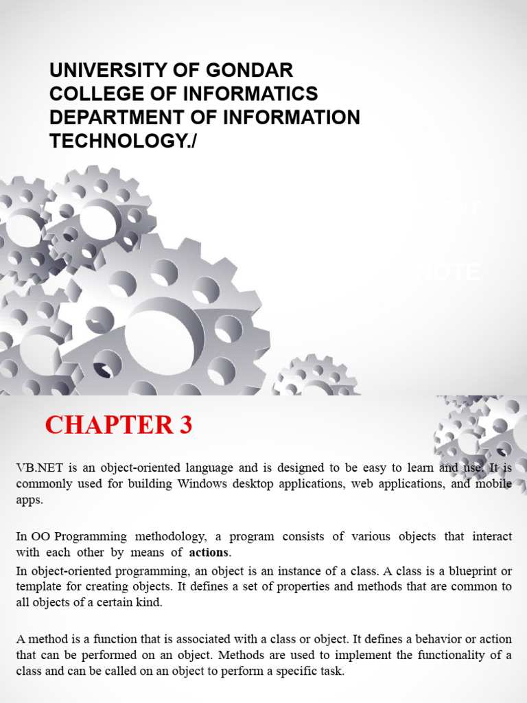 EVENT Note | PDF | Class (Computer Programming) | Data Type