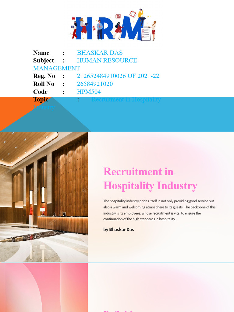 Recruitment Strategies in Hospitality | PDF | Recruitment | Employment