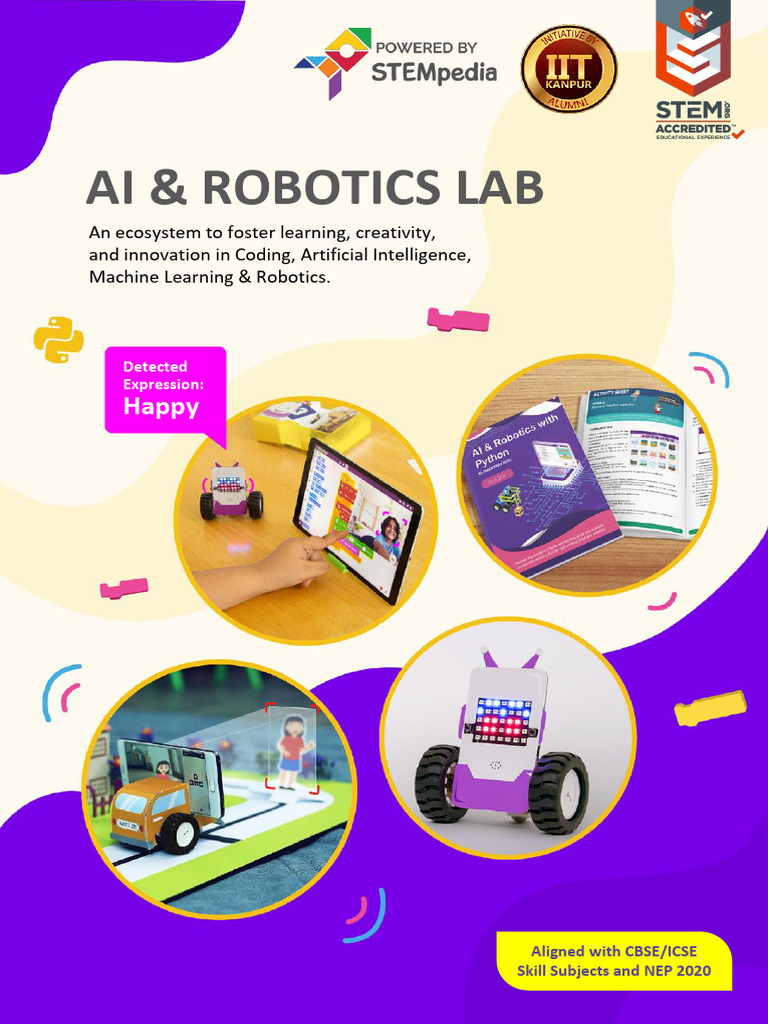 STEMpedia AI Lab Brochure-1 | PDF | Artificial Intelligence | Intelligence (AI) & Semantics
