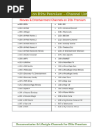 DSTV Compact Package Channels | PDF | Broadcasting | Television Network