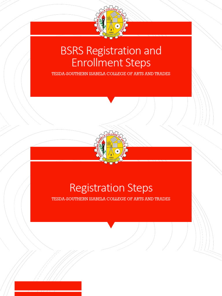 BSRS Registration and Enrollment Steps Rev2 | PDF | World Wide Web ...