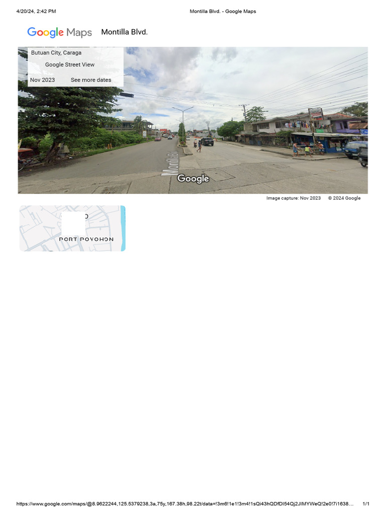 Montilla Blvd. - Google Maps | PDF