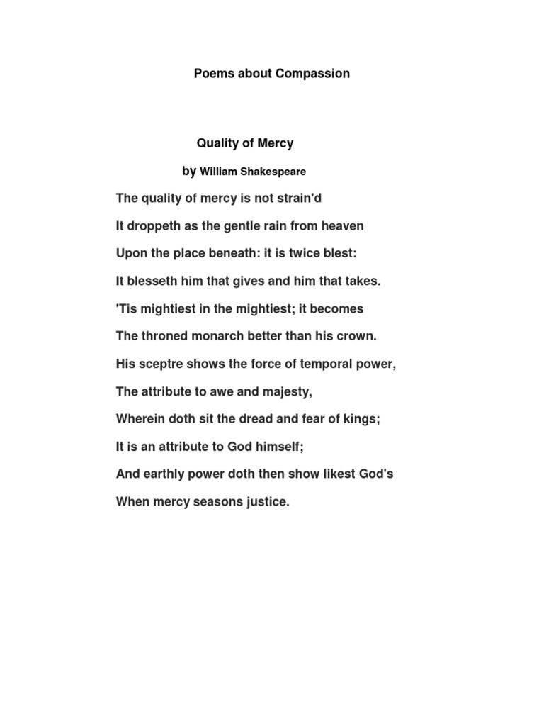 Poems about Compassion | PDF
