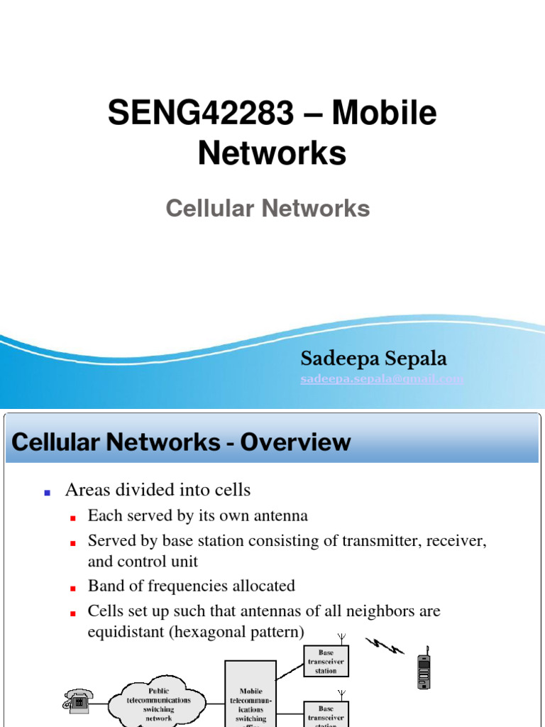 2 Mobile Networks | PDF | Cellular Network | Mobile Phones