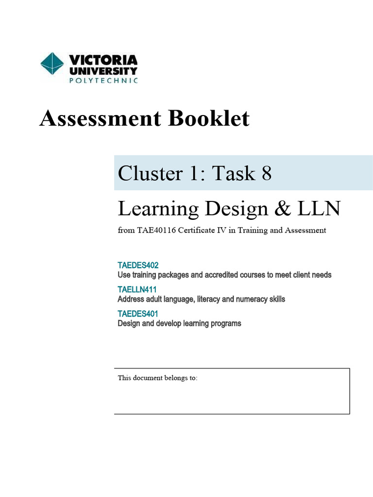 CLUSTER 1 - TASK 8 - v3 - Jan2020 | PDF | Human Communication | Cognition
