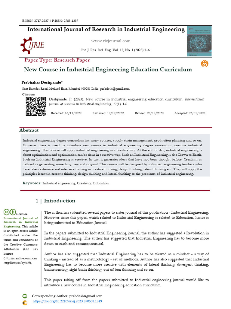 Industrial Education Is Good | PDF | Thought | Brainstorming
