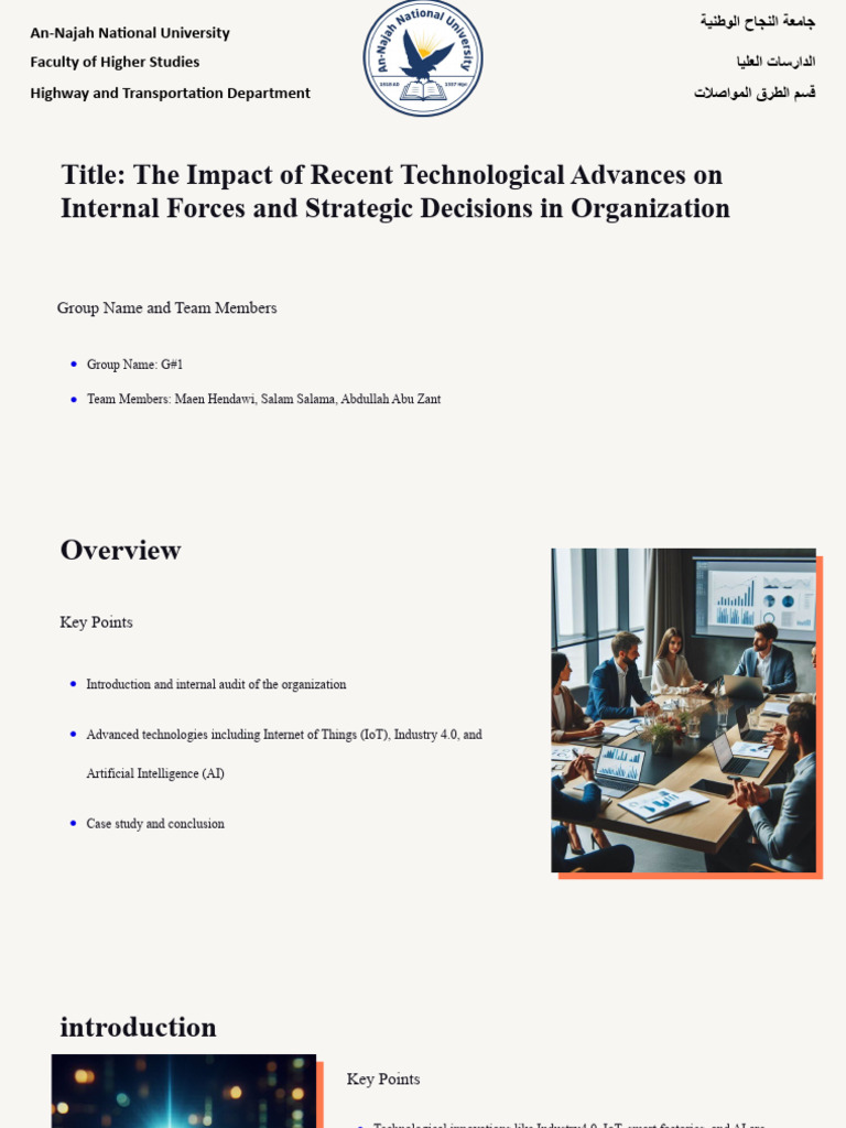The Impact of Recent Technological Advances On Internal Forces and Strategic Decisions in ...
