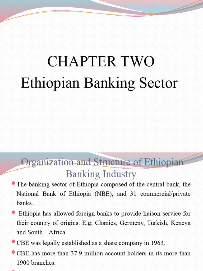 CH-2 Ethiopian Banking Sector | PDF | Central Banks | Monetary Policy