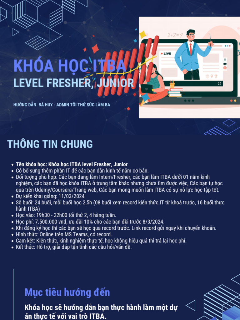 ITBA Fresher Junior Tháng 3 | PDF