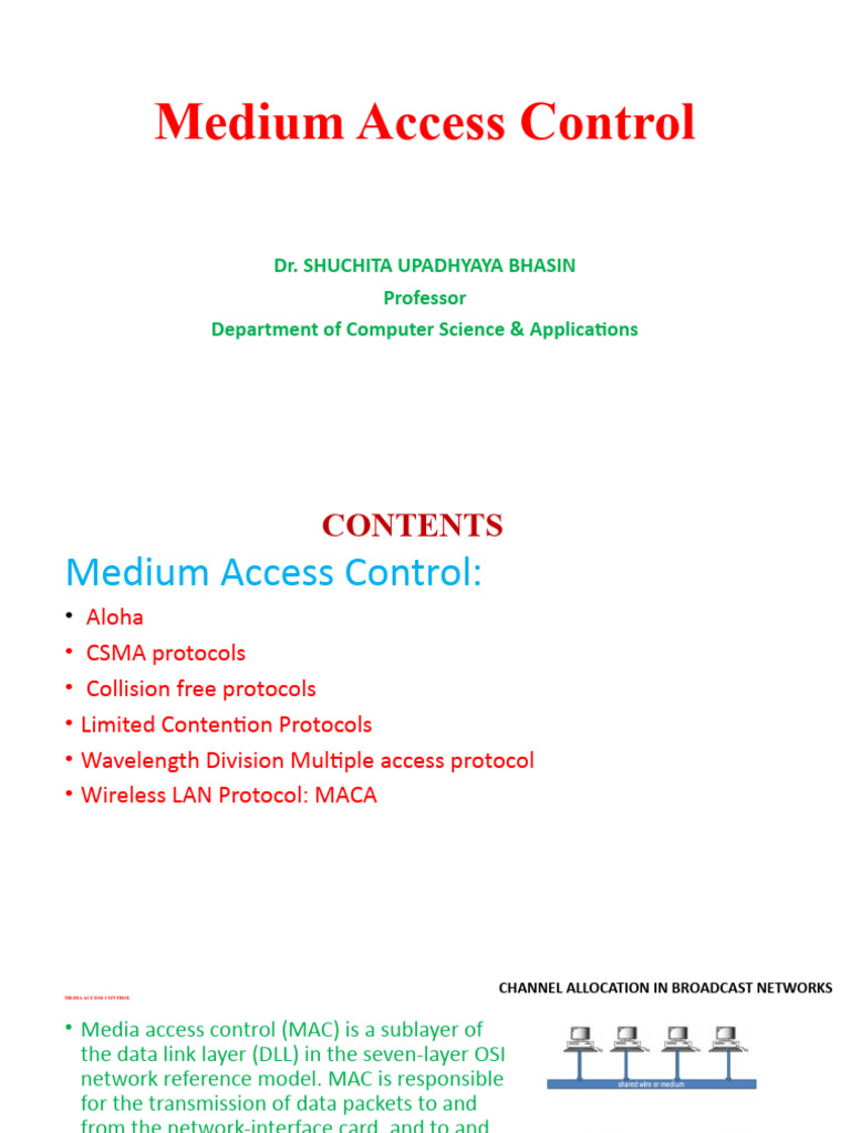 Online - Class 11 MAC | PDF | Channel Access Method | Computer Network