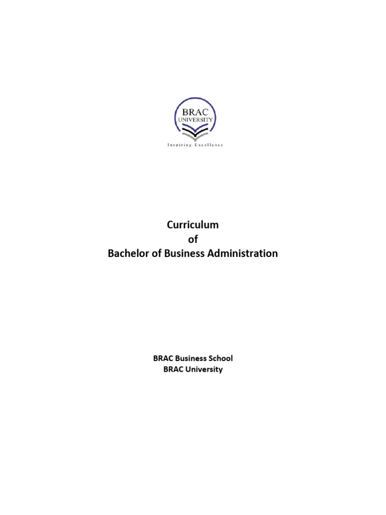 BBA BracU OBE Curriculum 31.8.22 (Master File) | PDF | E Commerce | Electronic Business