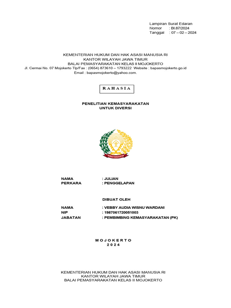 Litmas Diversi | PDF