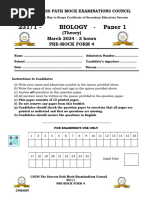 Kcse 2024 Bio Pp1 Ms - Code 01 | PDF | Cellular Respiration | Flowers