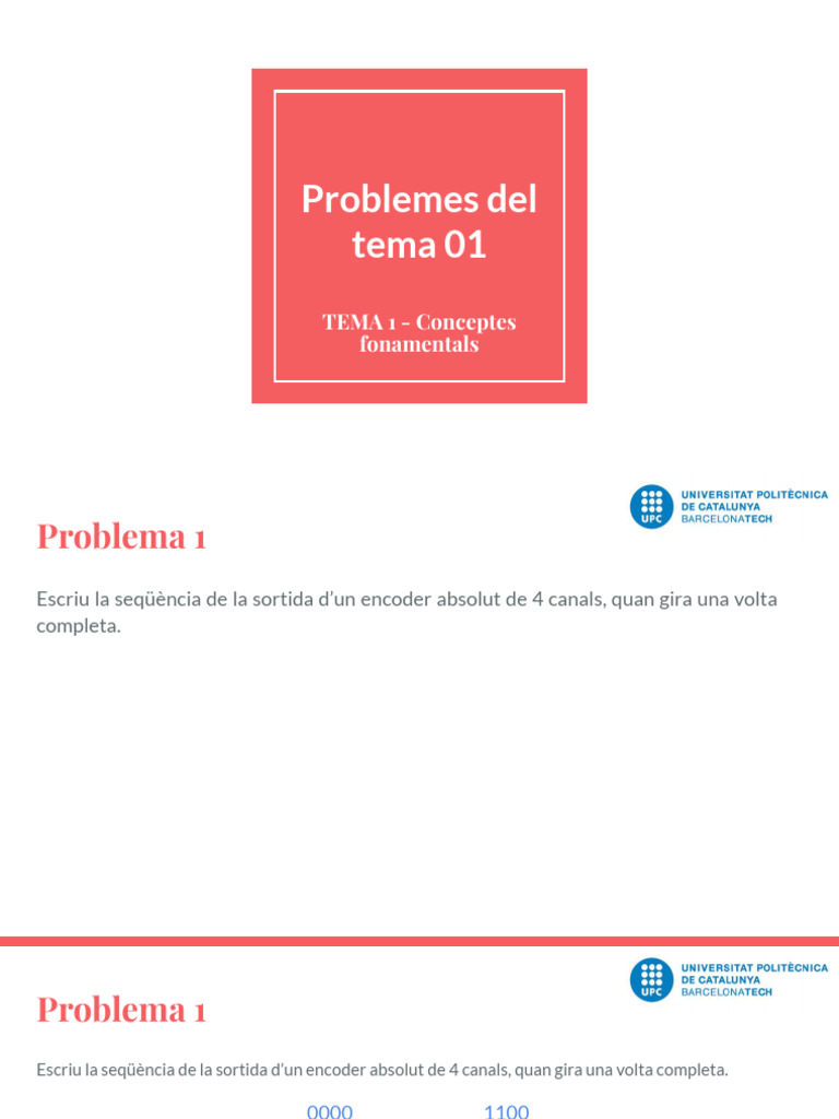 Problemes Tema 1 - Classe | PDF