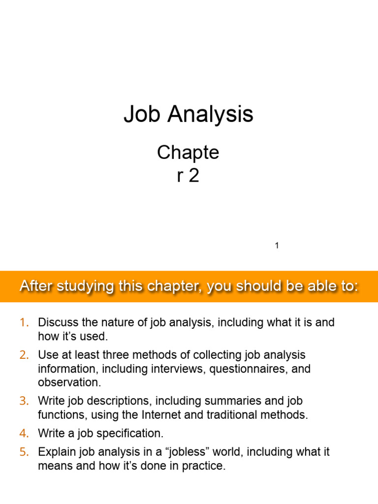 Chap 4 1 Job Analysis | PDF | Questionnaire | Information