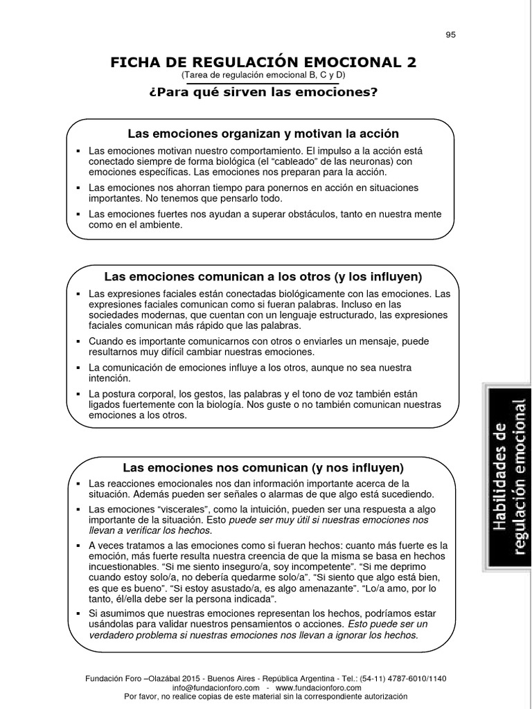 Regulación Emocional: Guía Práctica | PDF | Las emociones | Amor