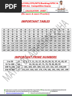 SSC CGL Calculation Practice Drills | PDF | Mathematics | Arithmetic