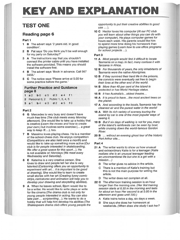 Pet For Schools - Key Explanation | PDF