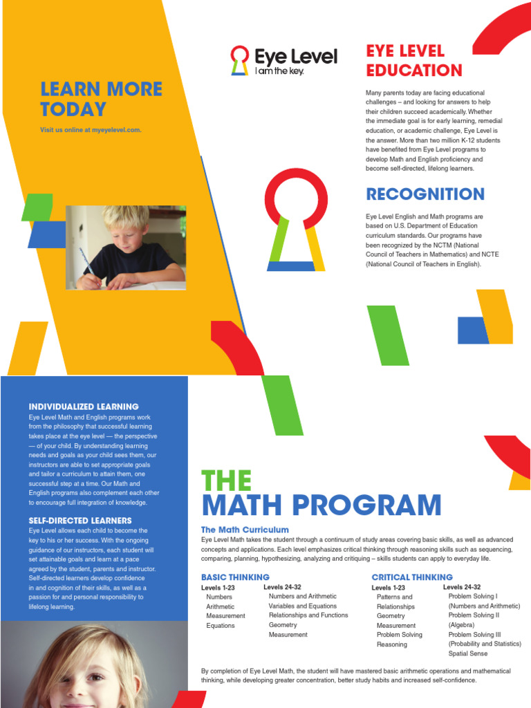 Math Brochure | PDF | Mathematics | Learning