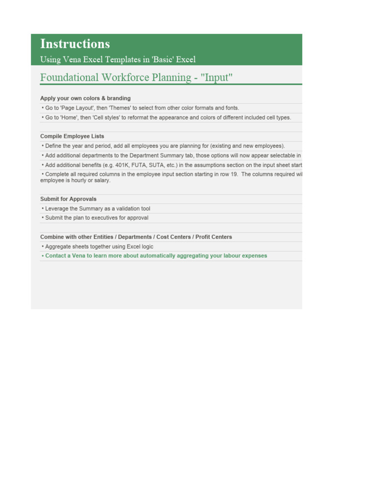 Foundational Workforce Planning Template Final | PDF | Employment ...