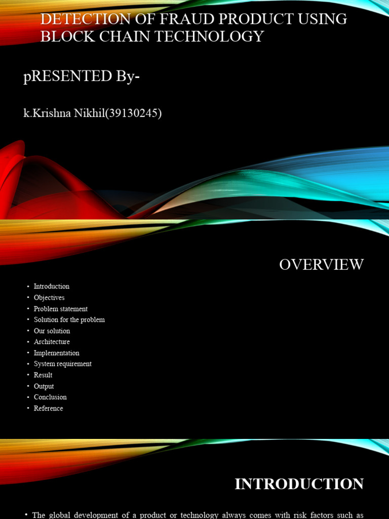 Blockchain-Based Fake Product Detection | PDF | Supply Chain | Computing