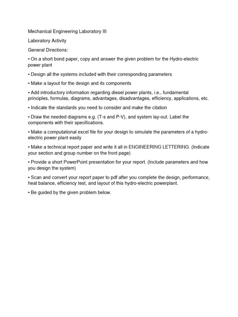 Hydro-Electric Power Plant Design Guide | PDF | Power Station ...