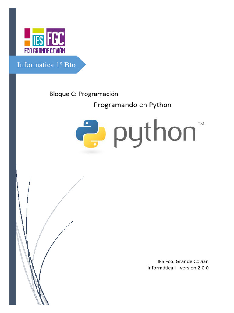 Apuntes I Python | PDF | Lenguaje de programación | Compilador Apuntes I Python | PDF | Lenguaje de programación | Compilador
