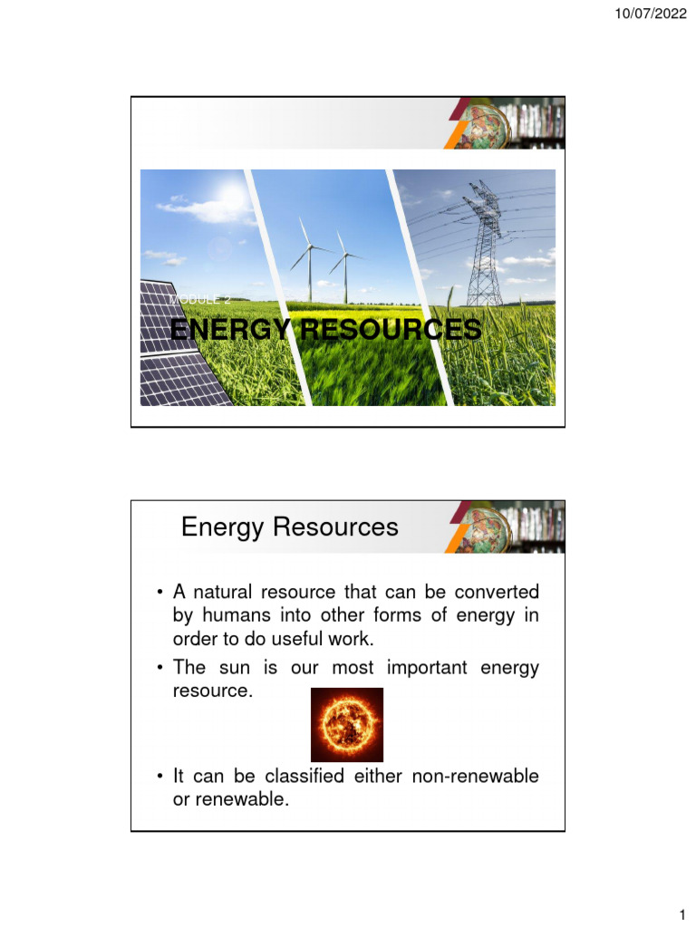 Energy Resources | PDF | Petroleum | Nuclear Power