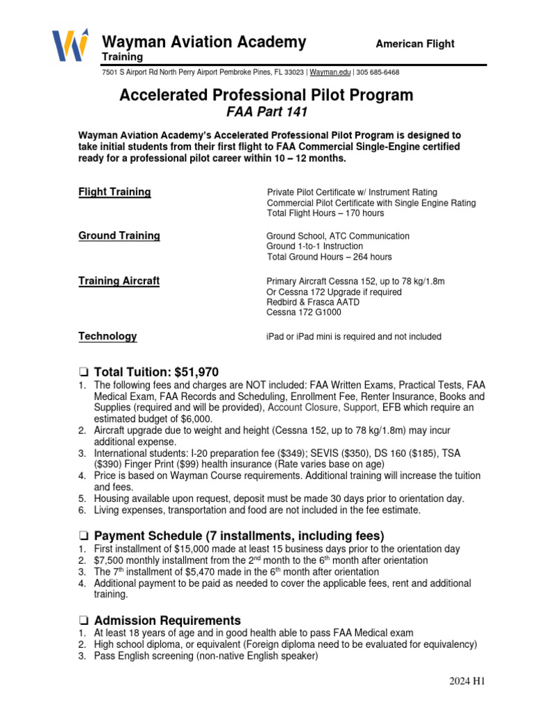 Accelerated Program P141 2024 | PDF | Federal Aviation Administration ...