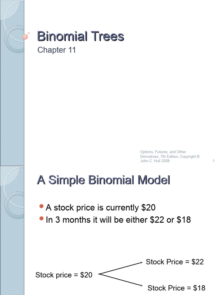 Binomial Trees | PDF | Option (Finance) | Futures Contract