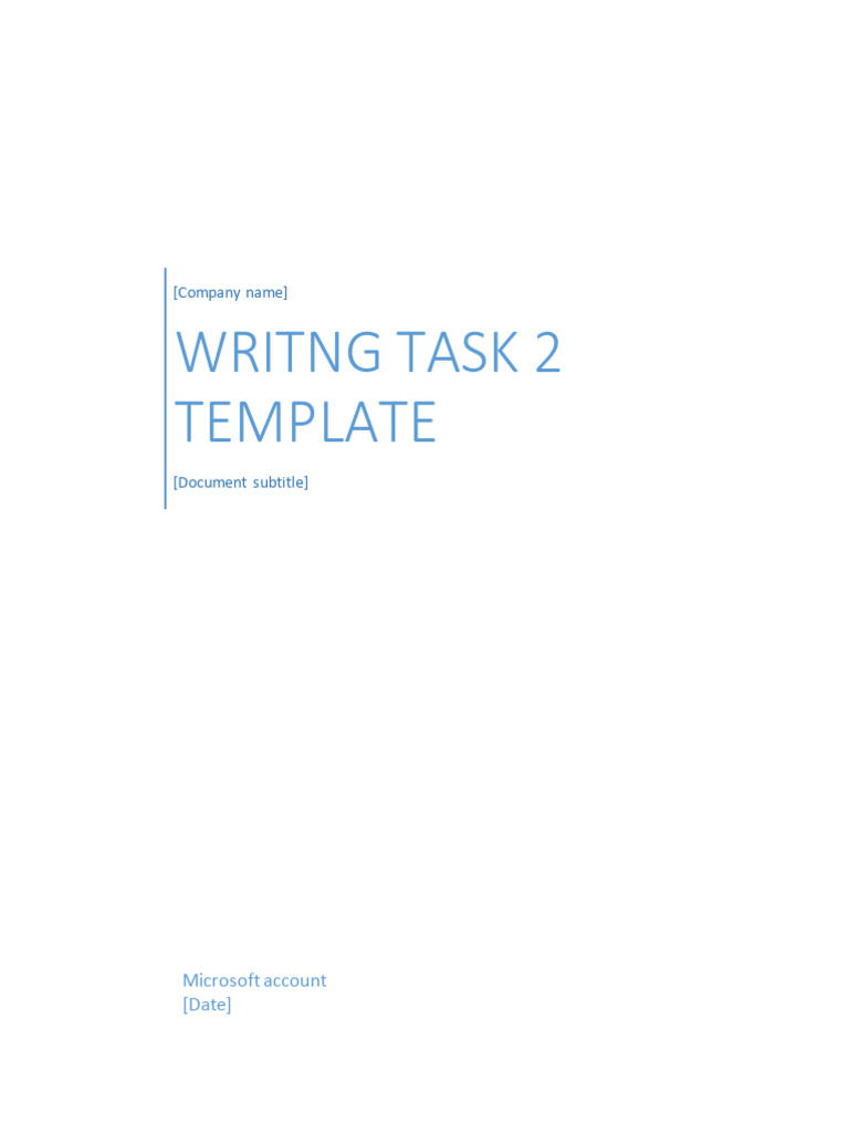 Writing Task 2 Template | Download Free PDF | Reason | Clause