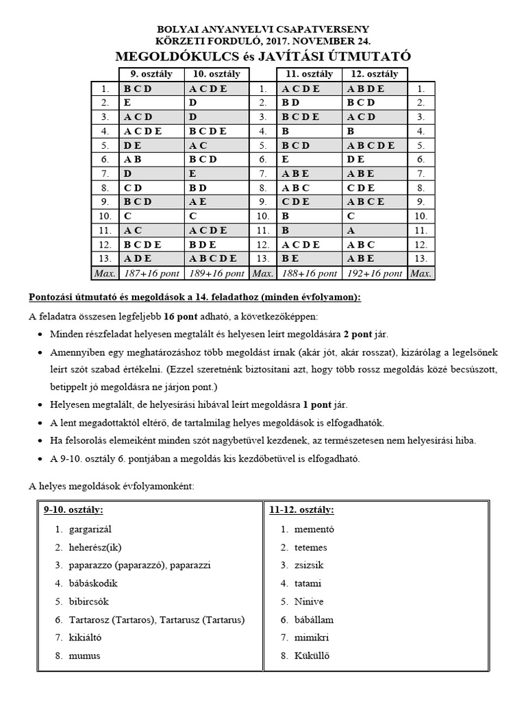 Korzeti Megold | PDF
