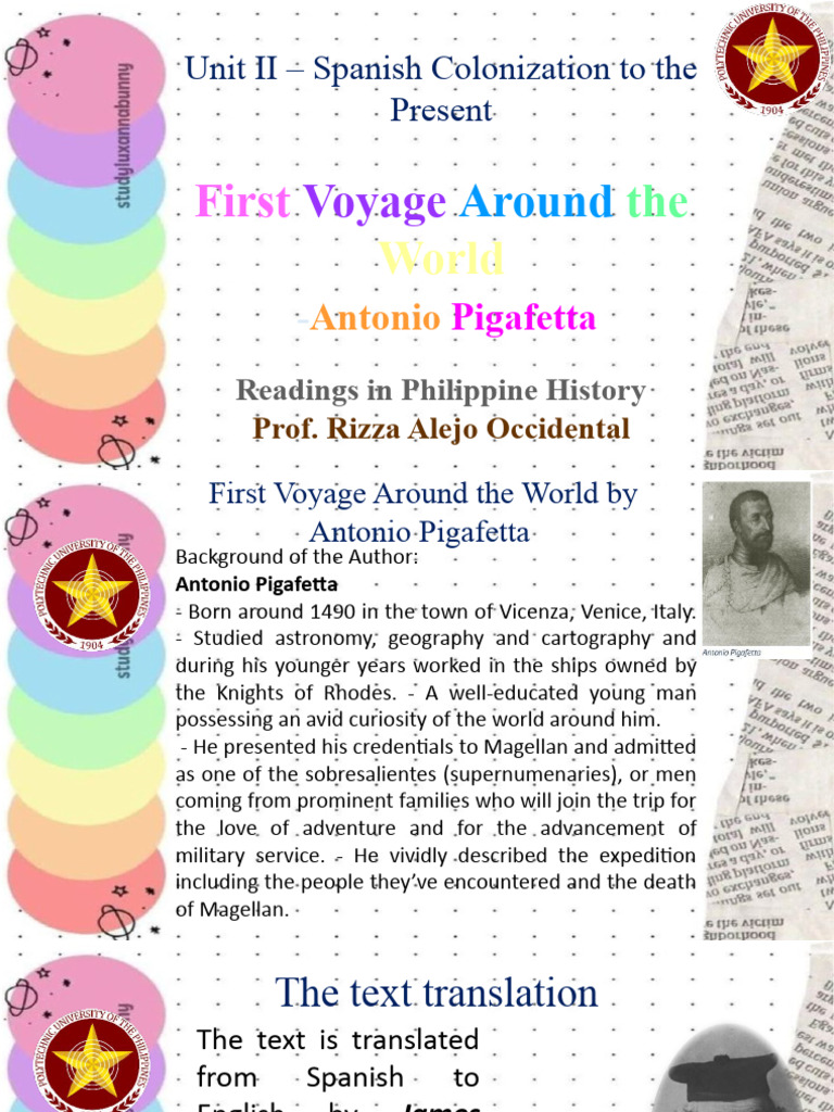 LESSON 3 FIRST VOYAGE AROUND THE WORLD | PDF