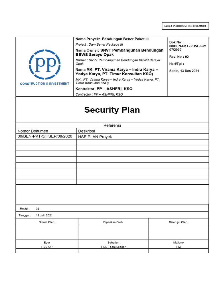Security Plan | PDF