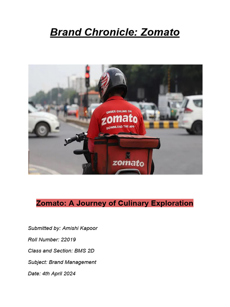 Zomato's Brand Evolution | PDF | Brand | Social Media