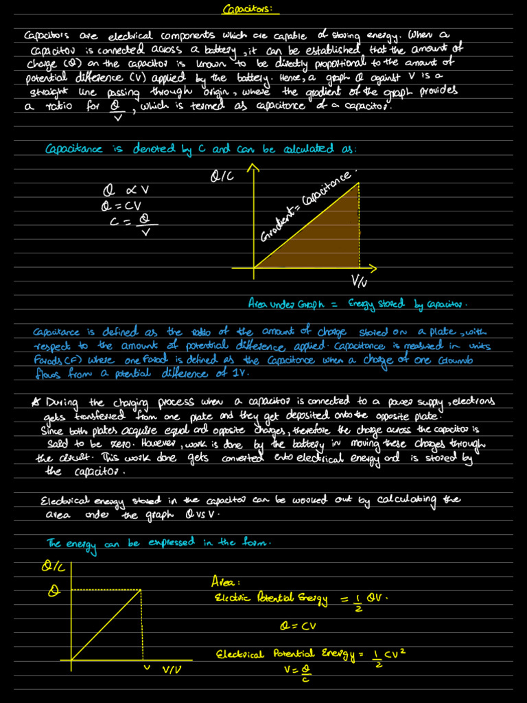 Capacitance Pdf Capacitance Capacitor