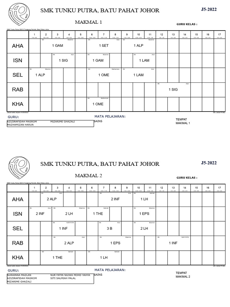 Jad 5 2022 blk2 Khas | PDF