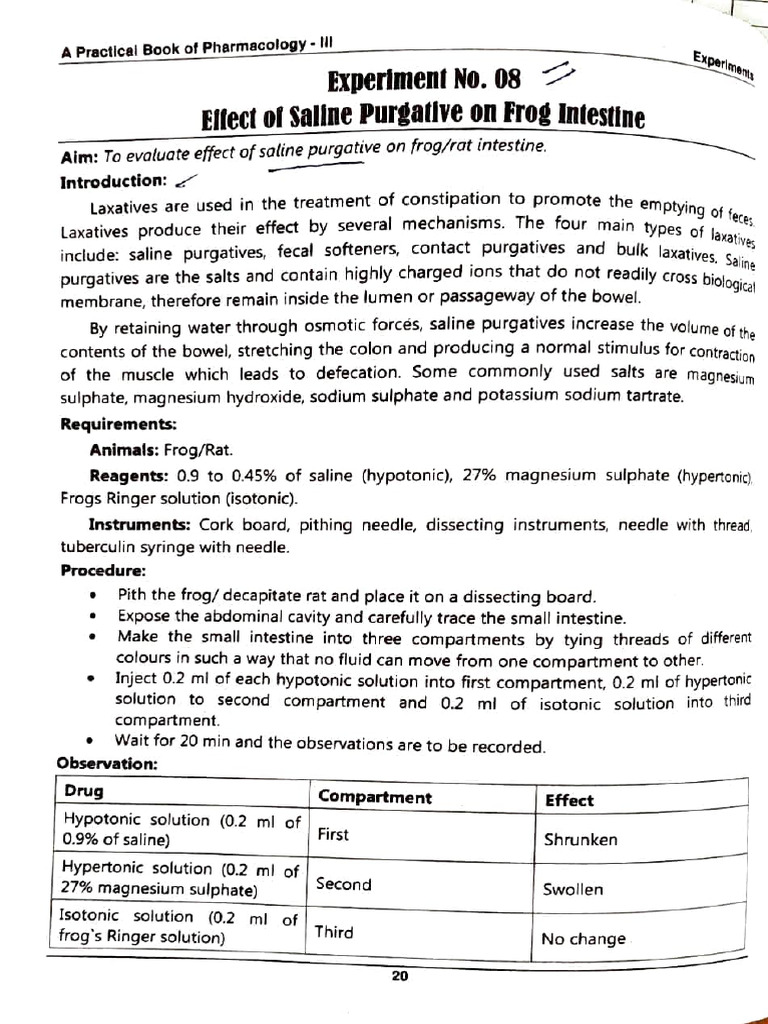 pharmacology | PDF | Saline (Medicine) | Gastroenterology