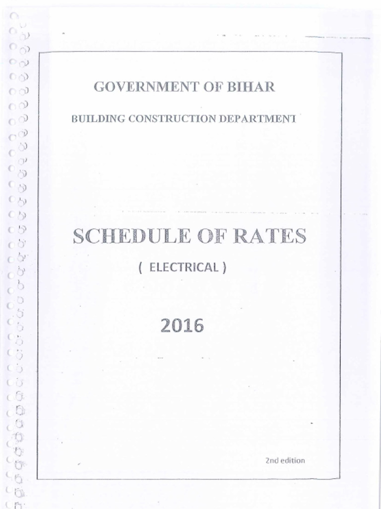 Sor Bihar Electrical 2016 | PDF