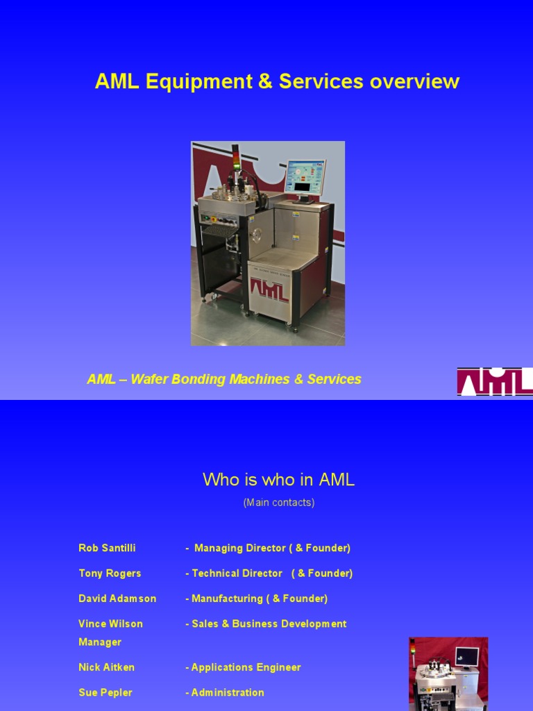 Brief AML Presentation | PDF | Microelectromechanical Systems | Plasma ...