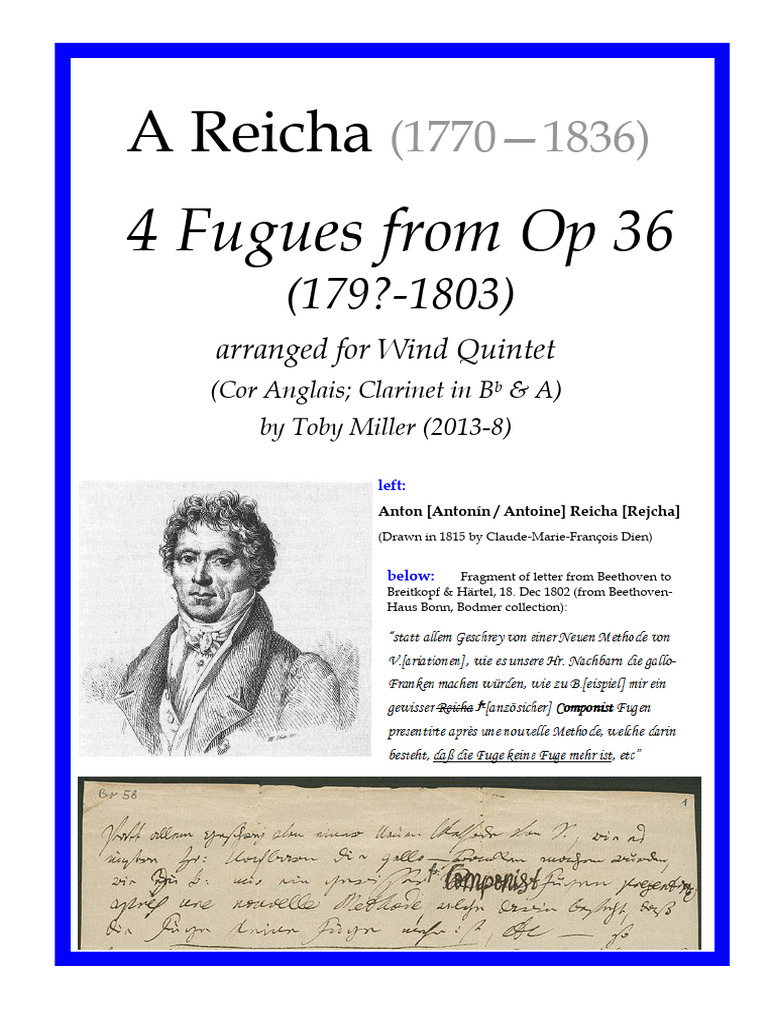 A reicha fugue conducteur 511525 | PDF | Classical Music | Musicology