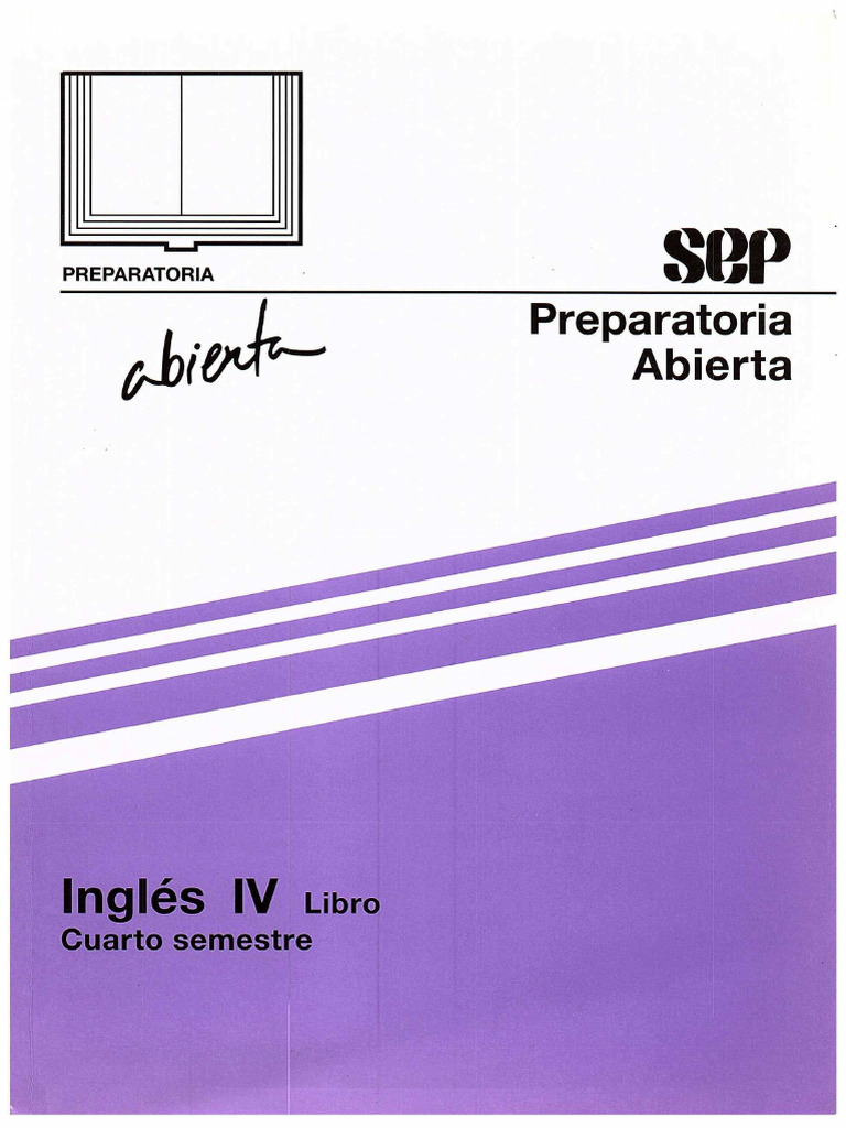40 Inglés IV Libro | PDF
