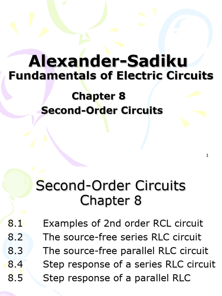 Alexander CH 08 Final R 1 | PDF | Electrical Network | Electronic Circuits